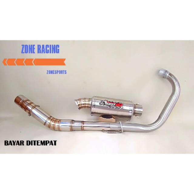 Jual Knalpot Racing Abrt Oval Mx King Satria Sonic Supra GTR Vixion ...
