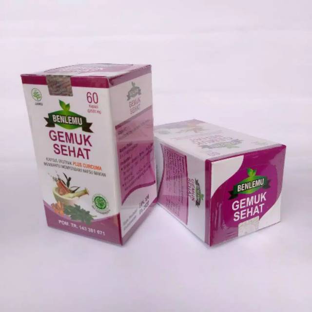 Jual Kapsul gemuk sehat isi 60 kapsul original 100% gemuk sehat ...