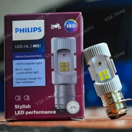 Jual Lampu Motor LED Philips M5 (Bebek & Matic) 6W | Shopee Indonesia