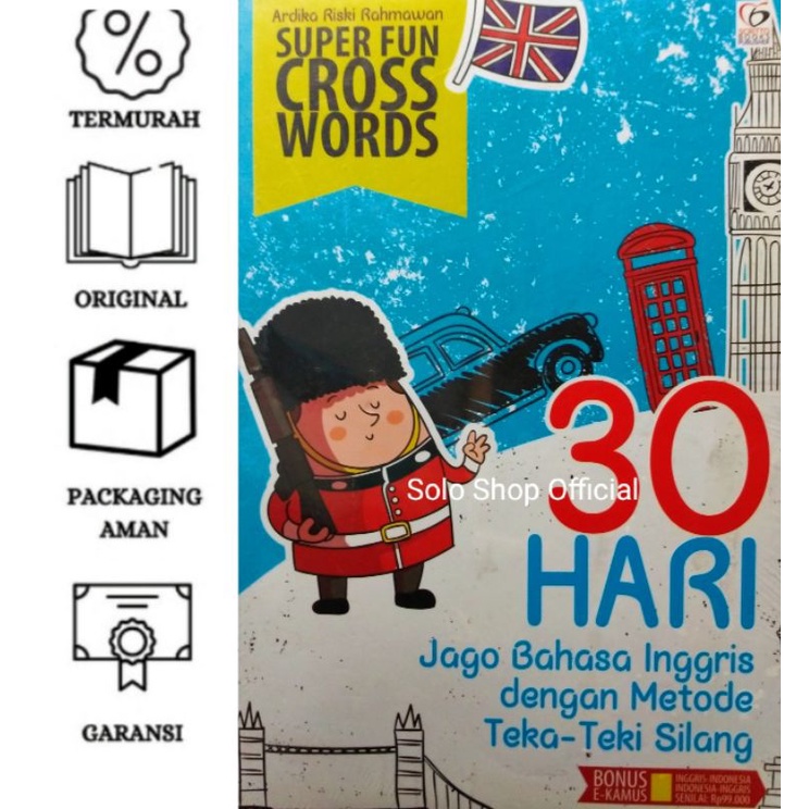 Jual SUPER FUN CROSSWORDS 30 Hari Jago Bahasa Inggris Dengan Metode Teka-Teki Silang | Shopee ...