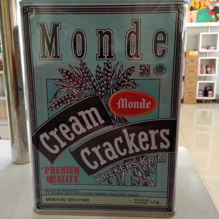 Jual Wafer-Biskuit- Krekers Monde Cream Crackers 1200Gr -Biskuit-Wafer ...