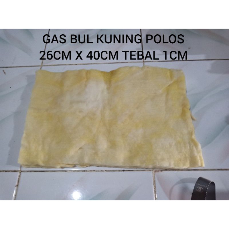 Jual Gasbul Glas Wol Kuning Polos 26cm x 40cm tebal 1cm | Shopee Indonesia