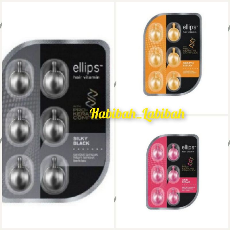 Jual Ellips Hair Vitamin Pro Keratin Complek isi 6 capsuls 1ml | Shopee Indonesia