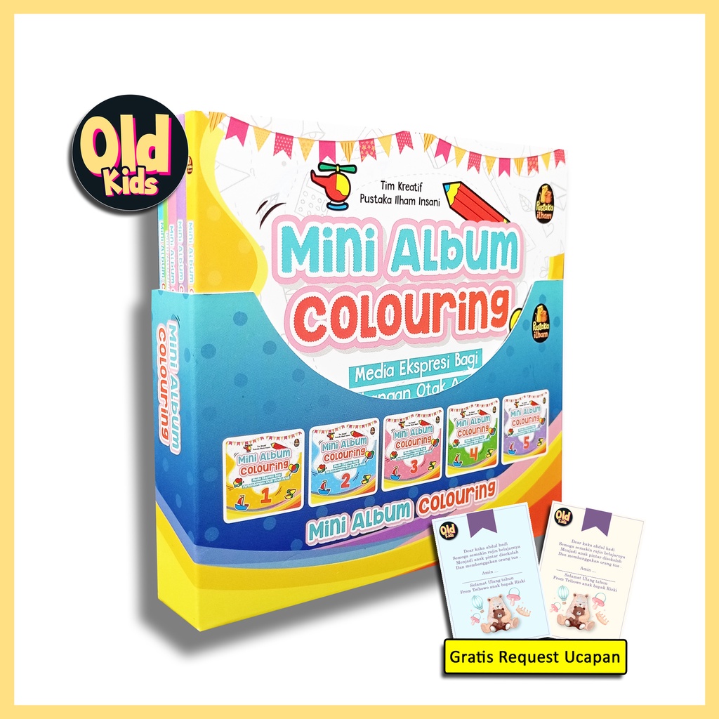 Jual Buku Mewarnai Anak - Colouring Book - Mini Album Colouring Isi 5 ...