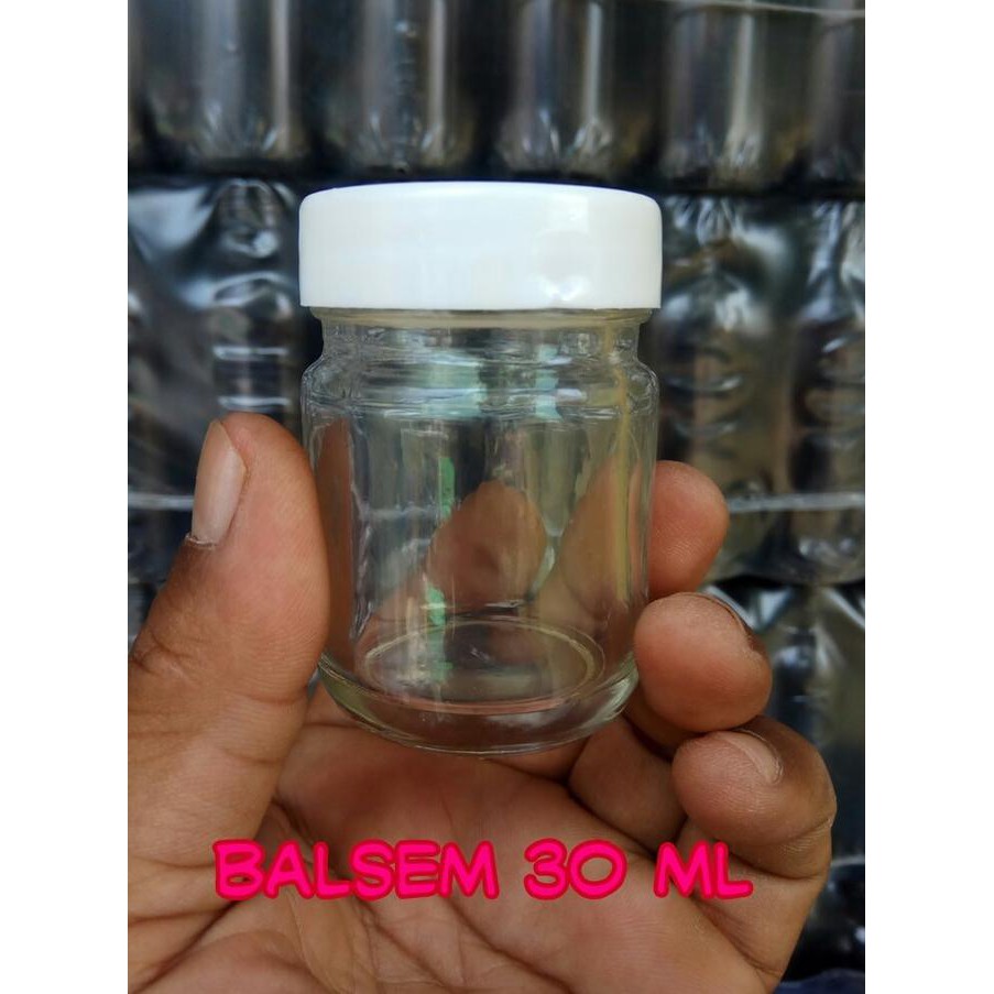 Jual BOTOL BALSEM 30ML / BOTOL KACA POT 30ML | Shopee Indonesia