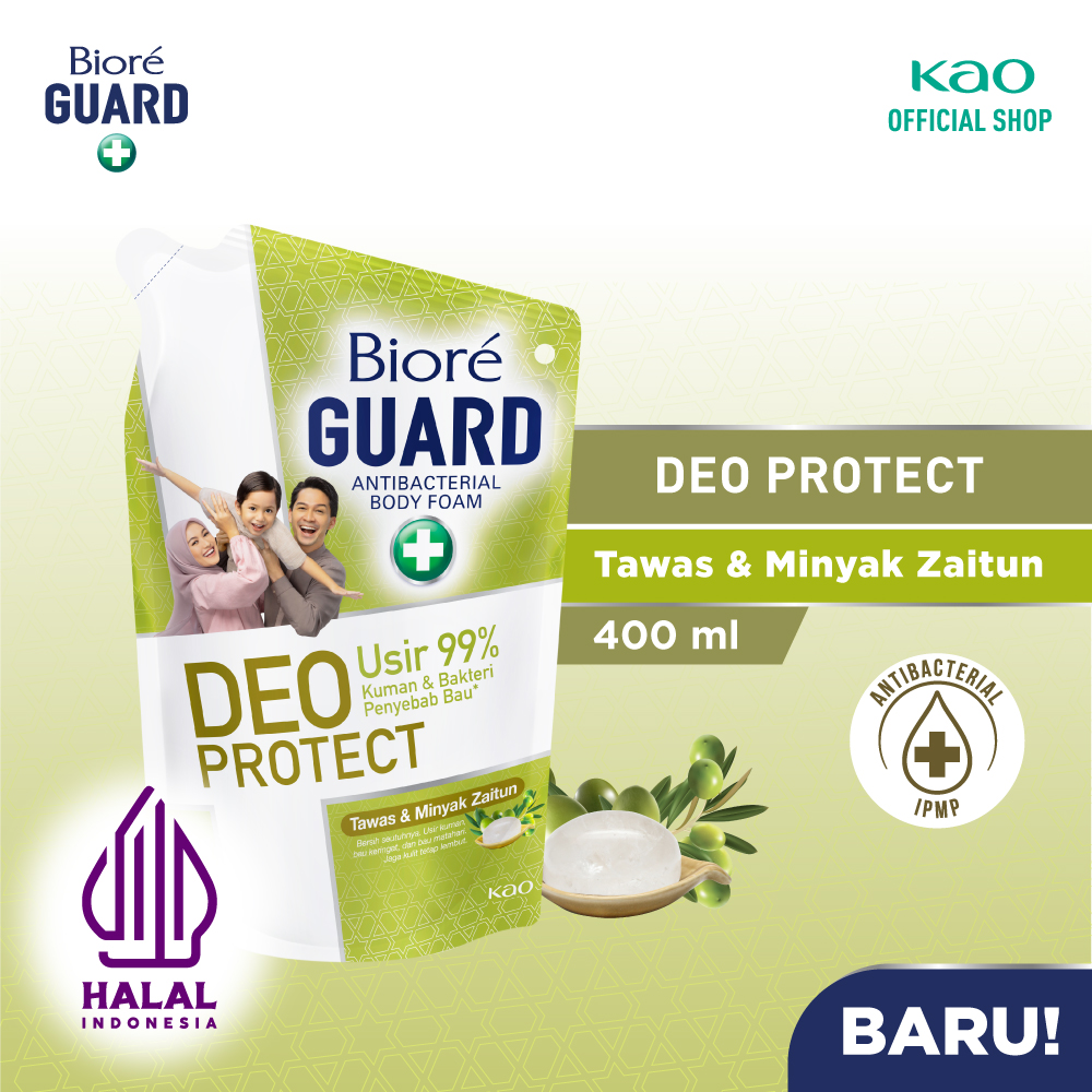 Jual Biore Guard Deo Protect Sabun Mandi Cair Anti Bakteri Halal Tawas ...