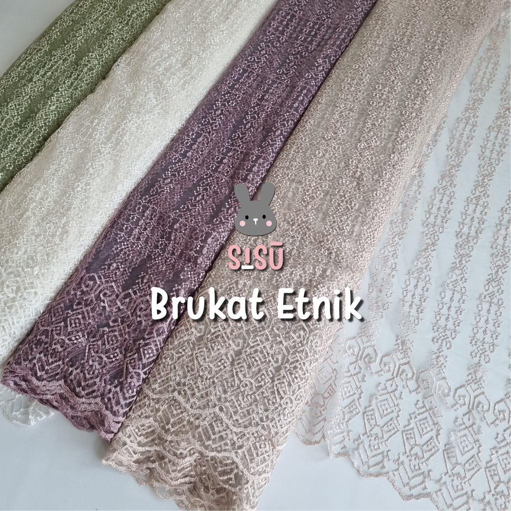 Jual 0,5 Meter Kain Brokat Brukat Meteran Tile Tulle Prancis Bahan ...