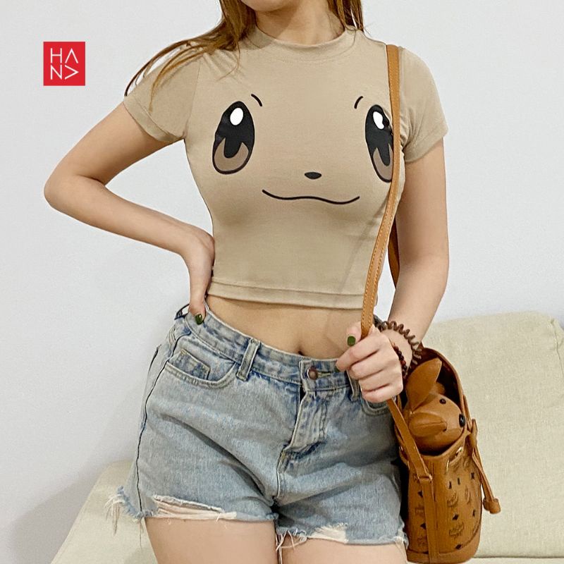 Jual pokemon croptop/cewe cutte cocok pakai ini makin kece! | Shopee ...