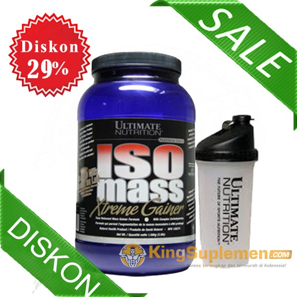 Jual Iso Mass Xtreme Gainer 3,5 Lb + GRATIS SHAKER / Ultimate Nutrition ...