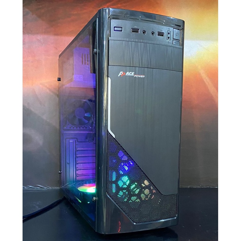 Jual CASING ACE POWER LUSTER G Include PSU 450 watt - Casing Transparan ...