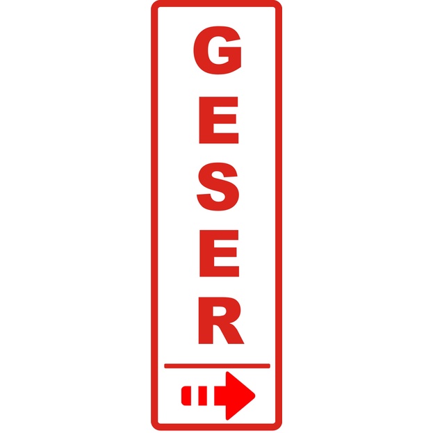 Jual STIKER/LABEL TARIK DORONG DAN GESER DENGAN CUSTOM NAMA INSTANSI ...