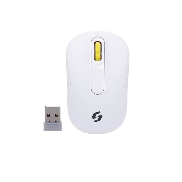 Jual Mouse Wireless SLEC NC18 Silent Click - Putih | Shopee Indonesia