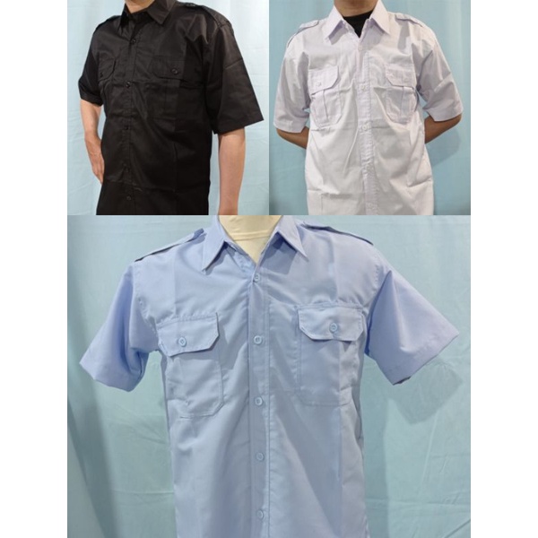Jual kemeja lapangan pendek-kemeja pns putih-kemeja pdl pendek-kemeja ...