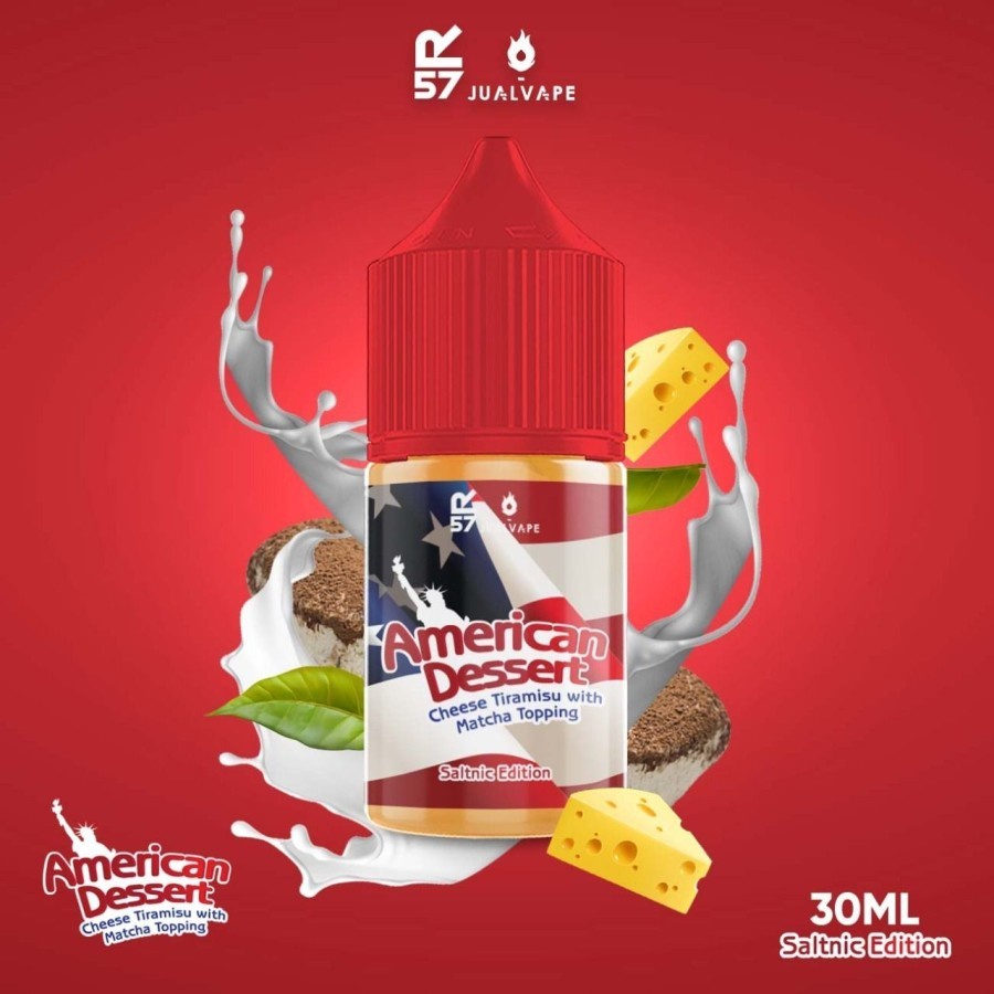 Jual Liquid R57 American Dessert V1 Cheese Tiramisu Matcha Salt Nic ...
