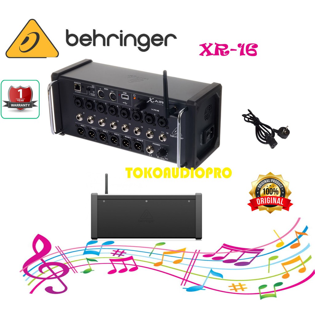Jual Behringer X AIR XR16 Digital Rackmount Mixer Behringer XR-16 ...