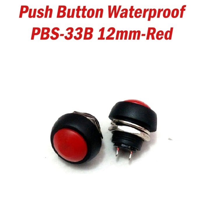 Jual Saklar 12MM WATERPROOF MOMENTARY PUSH ON BUTTON SWITCH anti Air ...