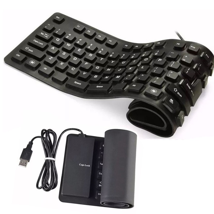 Jual Aimons Flexibel Keyboard USB Keyboard Fleksibel Anti Air | Shopee ...