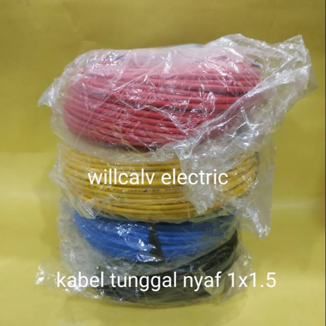 Jual KABEL NYAF 1X1.5 - KABEL TUNGGAL SERABUT 1X1.5 - KABEL SERABUT ISI 1 KABEL 1X1.5 HARGA ...