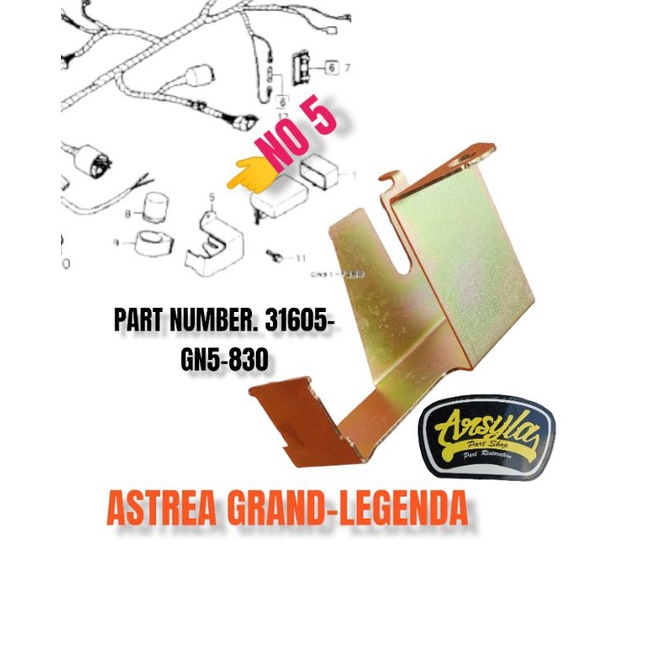 Jual bracket breket dudukan stay cdi honda astrea grand legenda ...