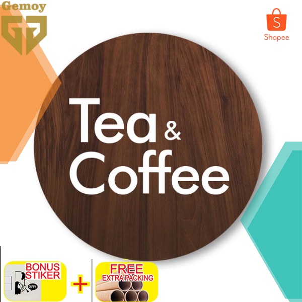 Jual sign system - tea and coffee signage Keren | Shopee Indonesia