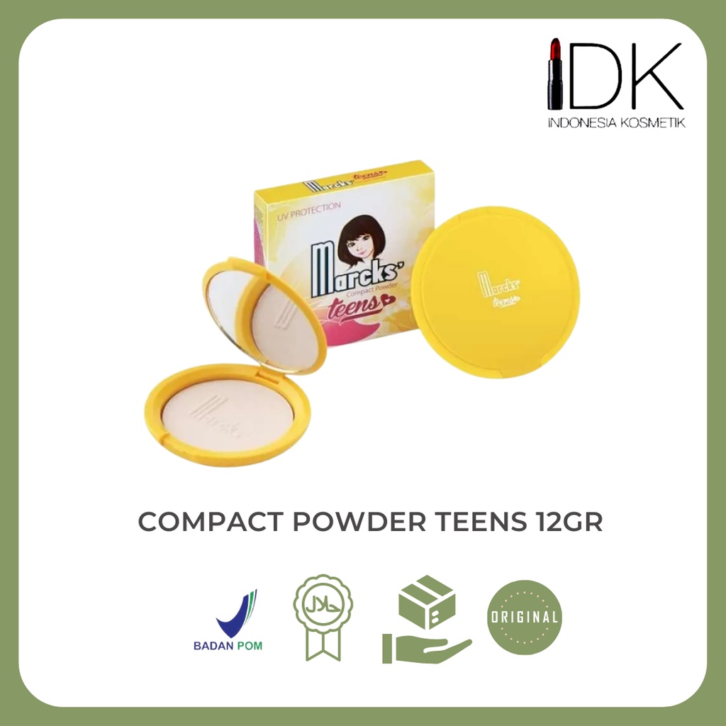 Jual Marcks Compact Powder Teens | Shopee Indonesia