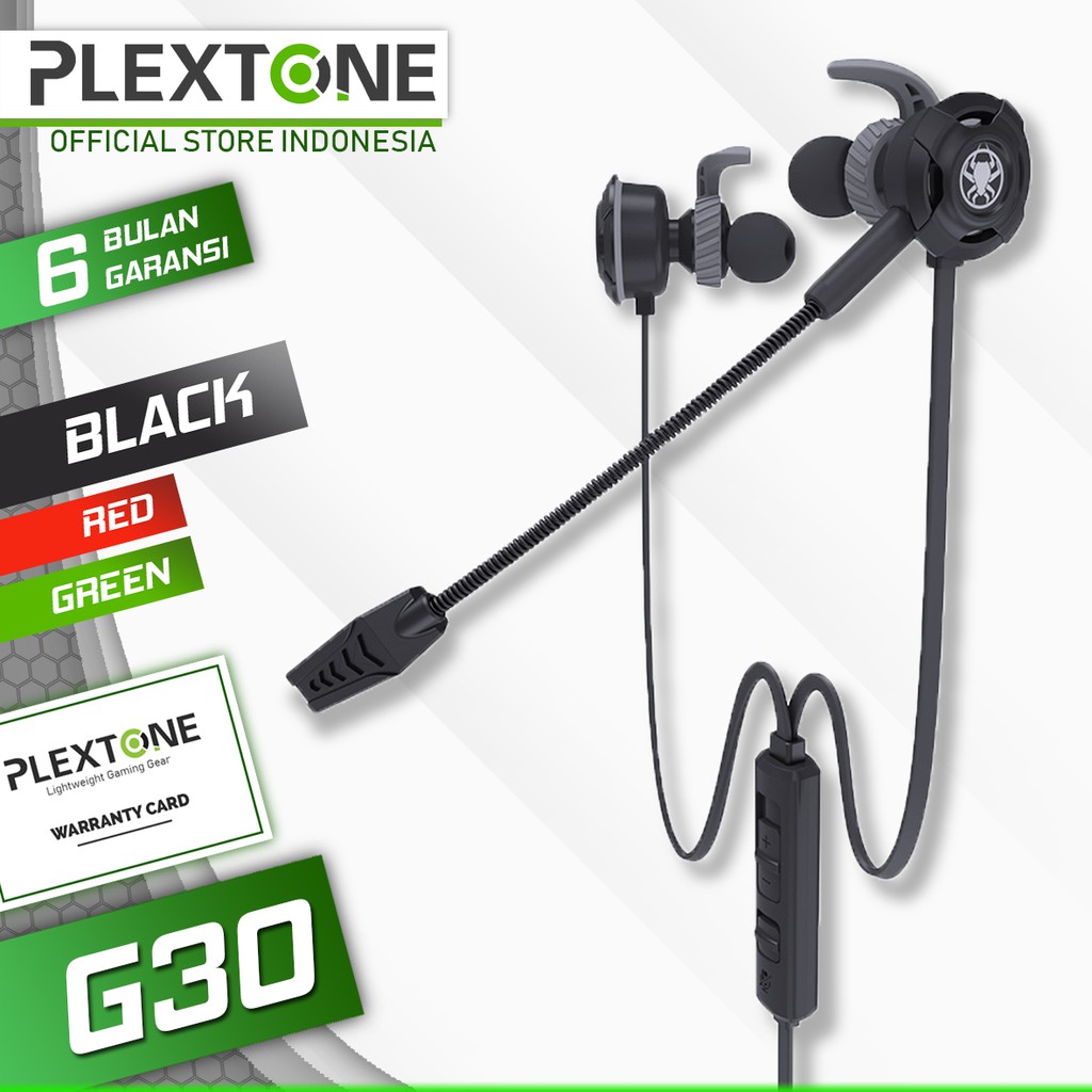Jual Plextone G30 Gaming Earphone - Headset Gaming - Mic, Stereo Bass, Noise Cancelling | Shopee ...