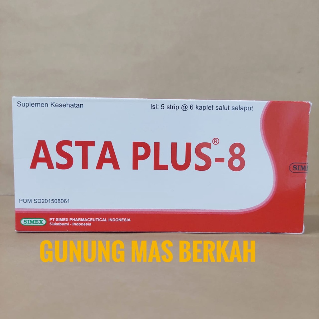 Jual ASTA PLUS DELAPAN Asta plus 8 astaplus 8 Kaplet - Daya Tahan Tubuh ...