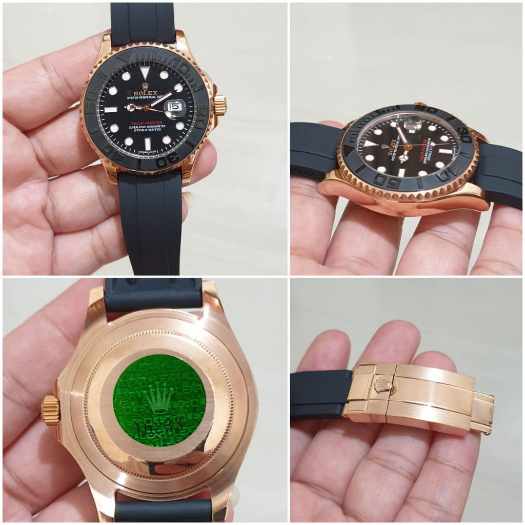 Jual JAM TANGAN PRIA ROLEX DEEPSEA AUTOMATIC BODY ROSEGOLD RUBBER STRAP ...
