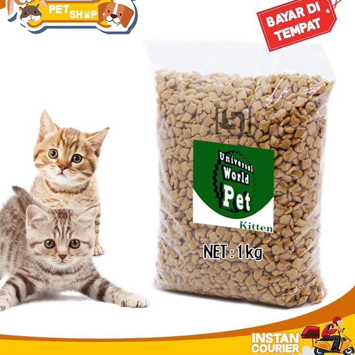 Jual Update UNIVERSAL KITTEN REPACK 1 Kg Makanan Anak Kucing Kitten ...