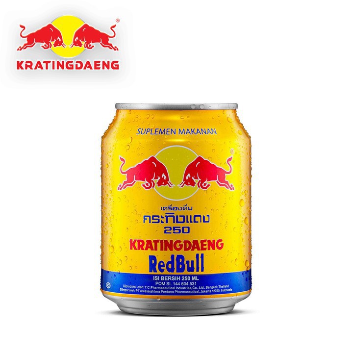 Jual Kratingdaeng Red Bull Minuman Energi Kemasan Kaleng 250ml | Shopee ...