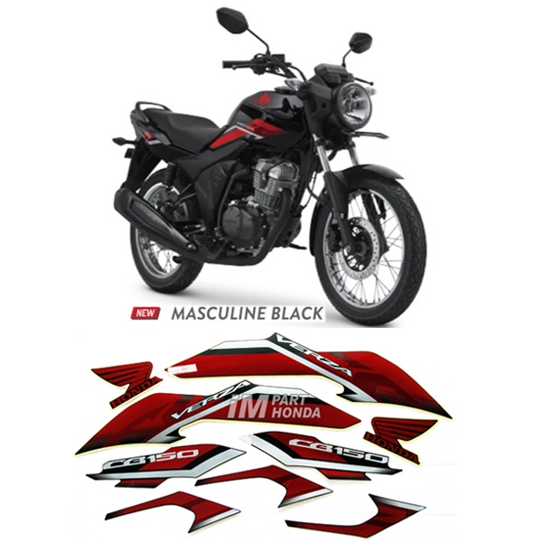 Jual Stiker CB150 Verza SW 2022 Hitam Ruji SW Masculine Black | Shopee ...