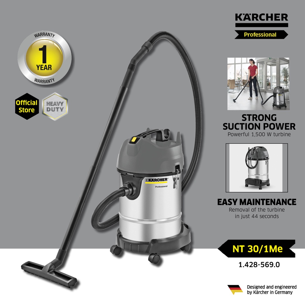 Jual Karcher Nt 30 1 Me Classic Cn 1500w 28l Vacuum Cleaner Wet And Dry