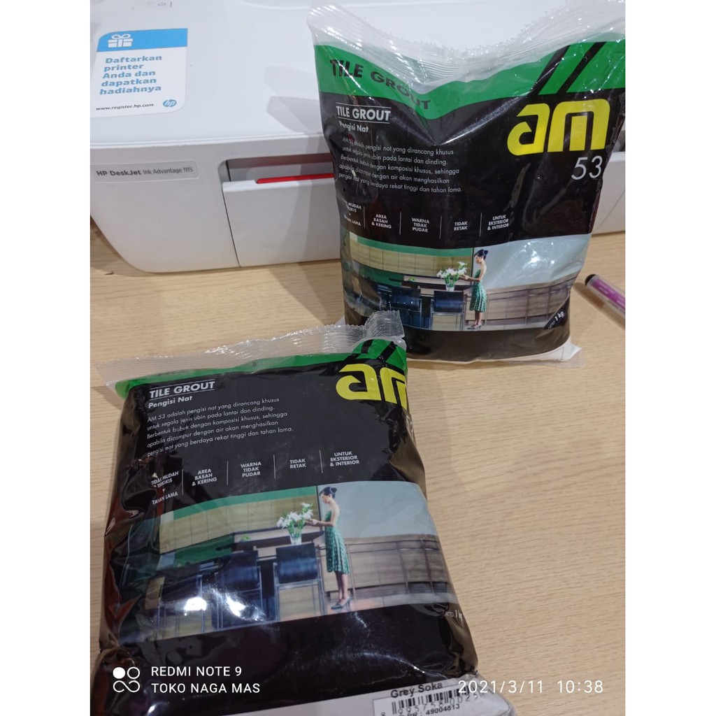 Jual NAT KERAMIK AM 53 / Semen Keramik Pengisi Nat / AM53 Tile Grout ...