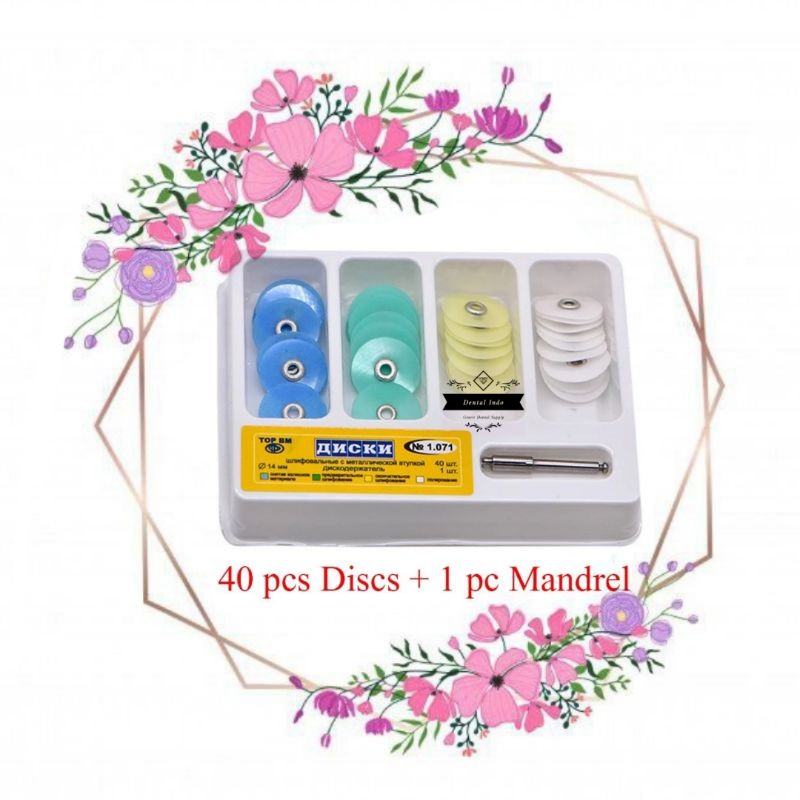 Jual Polishing Disc Dental Instrument Soflex Poles isi 40 + Mandrel ...