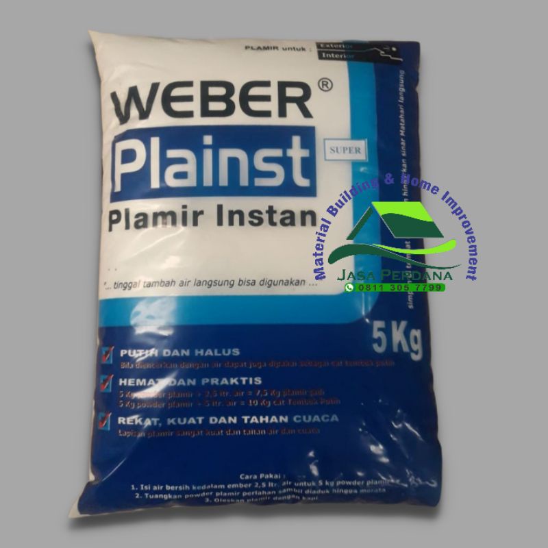 Jual WEBER Plainst Plamir Instan Super 5 Kg | Shopee Indonesia