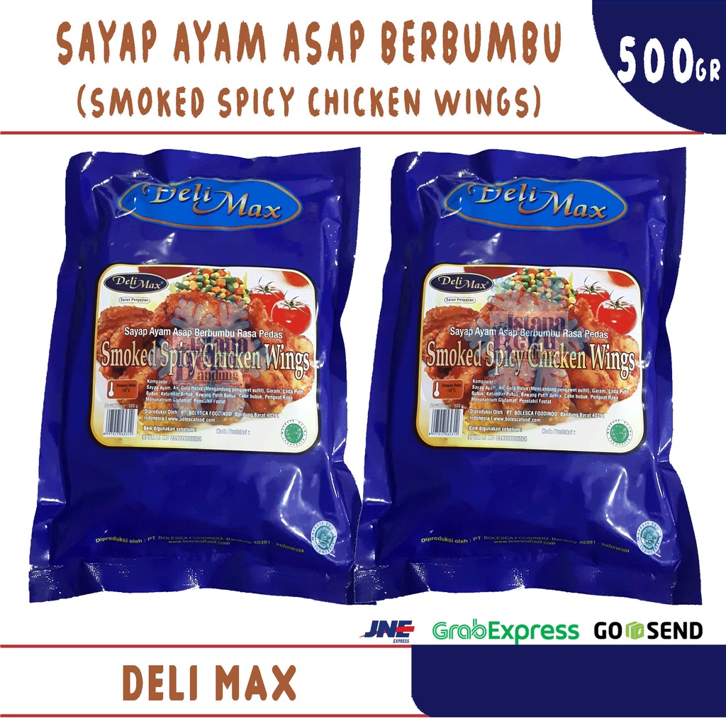 Jual Deli Max Smoked Spicy Chicken Wings 500gr | Shopee Indonesia