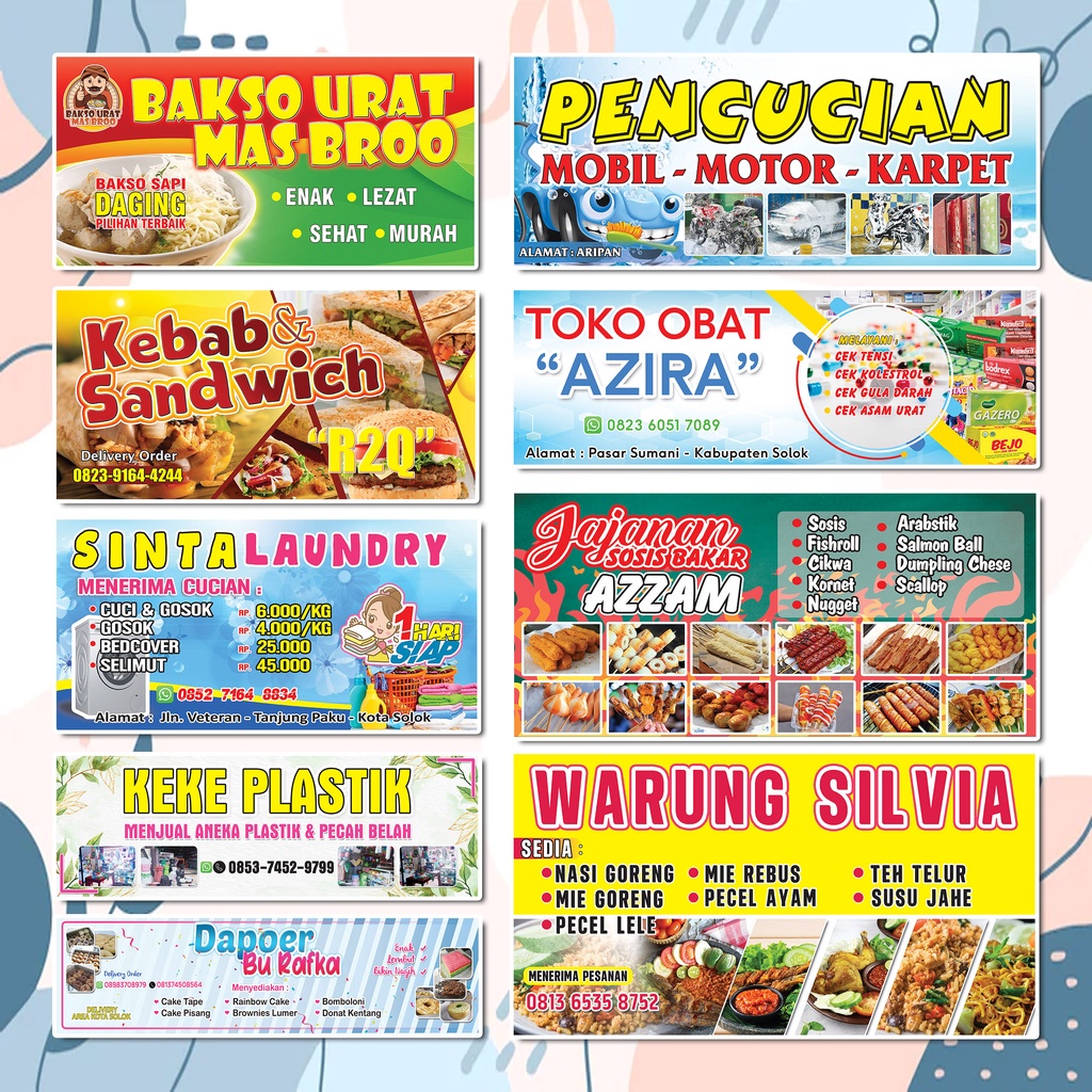 Jual Free Design Cetak Banner/Spanduk Jualan/Usaha Olshop Gratis Desain ...