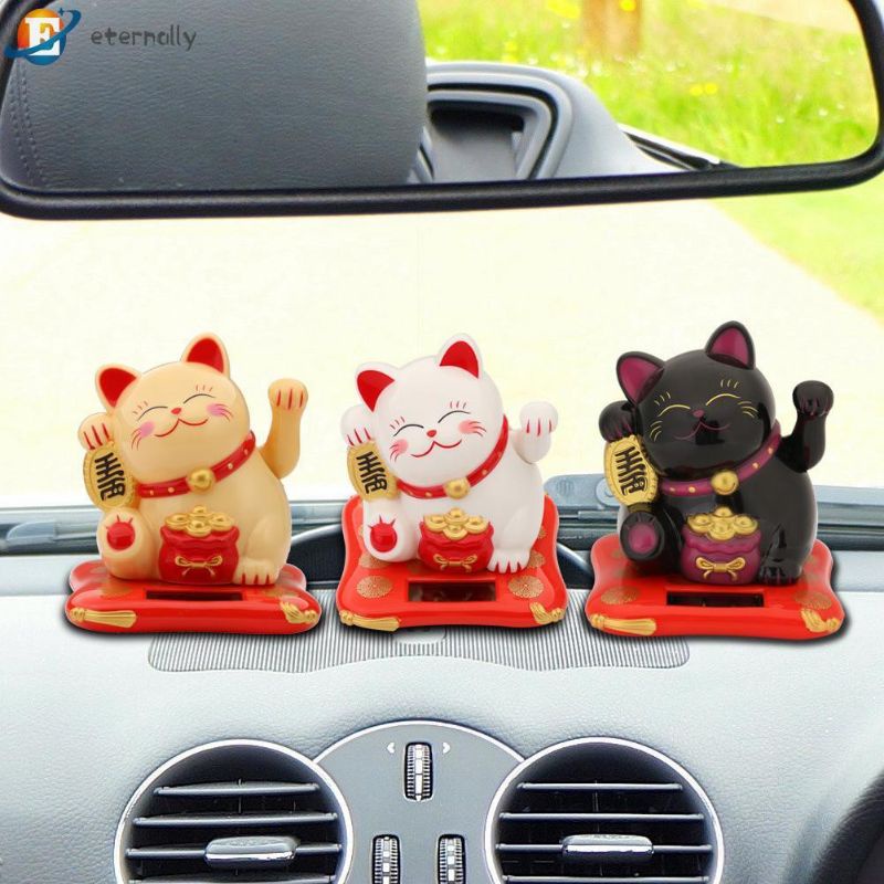 Jual Boneka solar dashboard mobil kucing hoki lucky cat | Shopee Indonesia