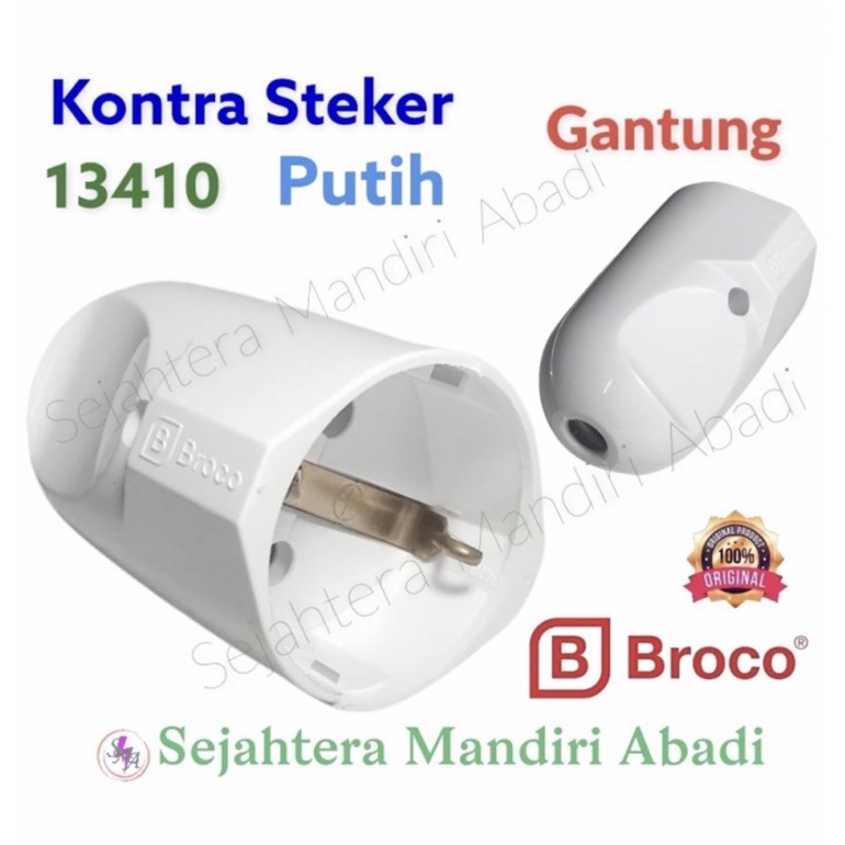 Jual Kontra Steker Arde Broco 13410 Stop Kontak Gantung Female Kabel ...