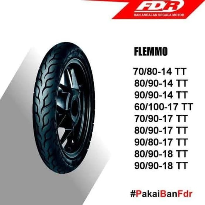 Jual ban motor fdr tr tl 809014 flemino ban tubeless | Shopee Indonesia