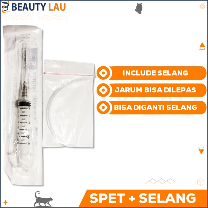 Jual SPUIT 1CC 5CC 10CC FEEDING KIT KUCING ANJING SPET LOLOHAN SUNTIKAN ...