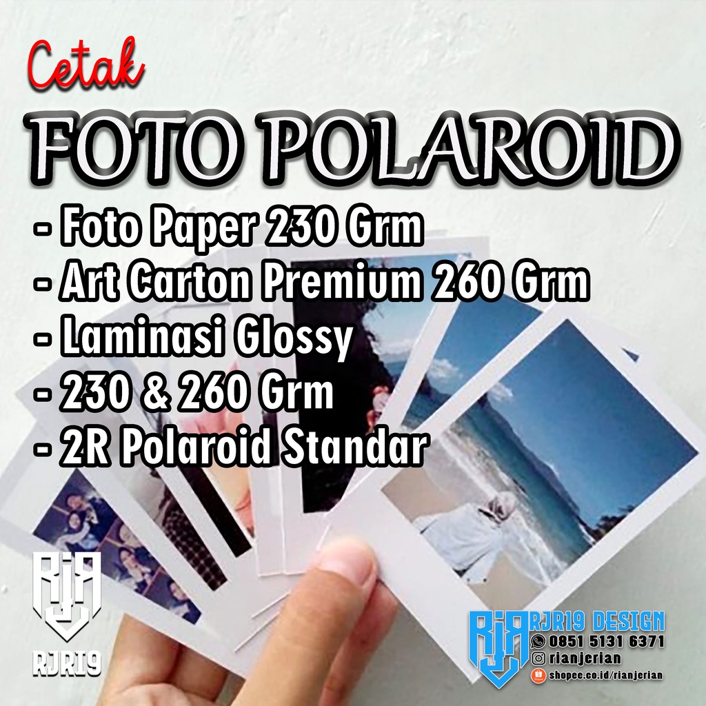 Jual Cetak Foto Polaroid 2R Glossy 230 Grm & 260 Grm | Shopee Indonesia
