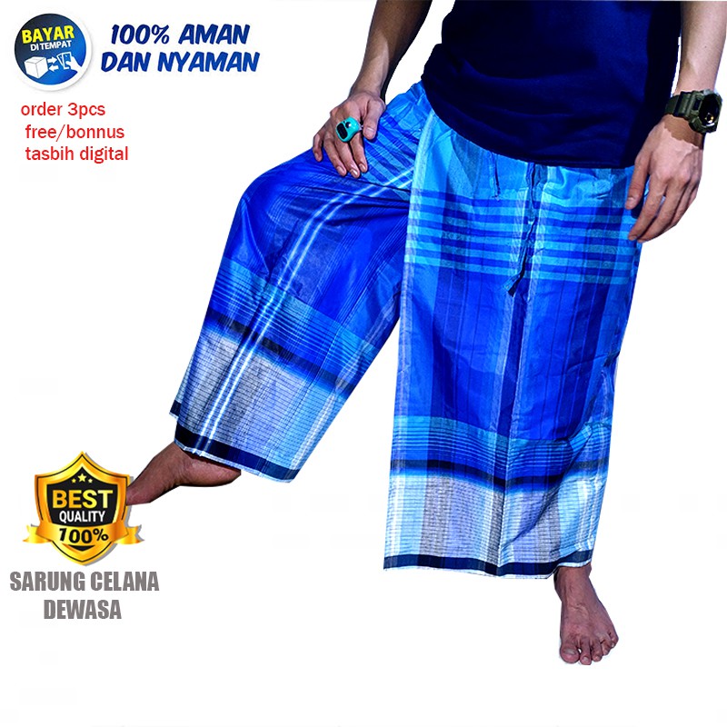 Jual SARUNG CELANA DEWASA \ KAIN SARUNG MODEL CELANA WARNA RANDOM ...