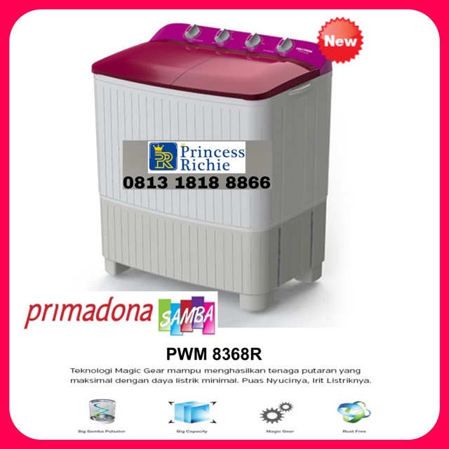 Jual Mesin cuci Polytron primadona samba 8kg PWM 8368 | Shopee Indonesia