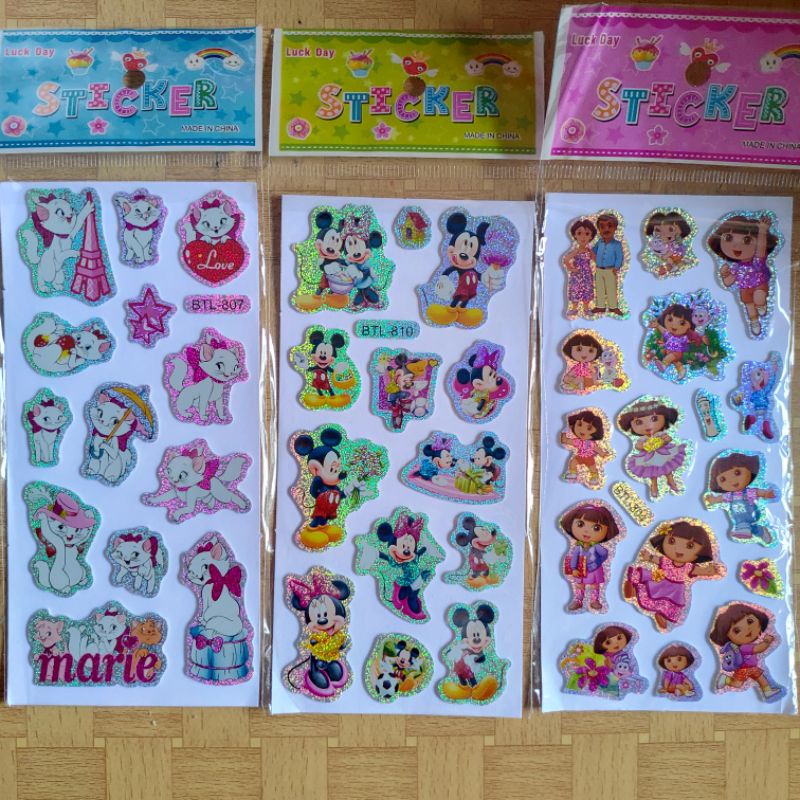 Jual STICKER TIMBUL 3D HOLOGRAM VARIANT KARTUN POPULER | Shopee Indonesia