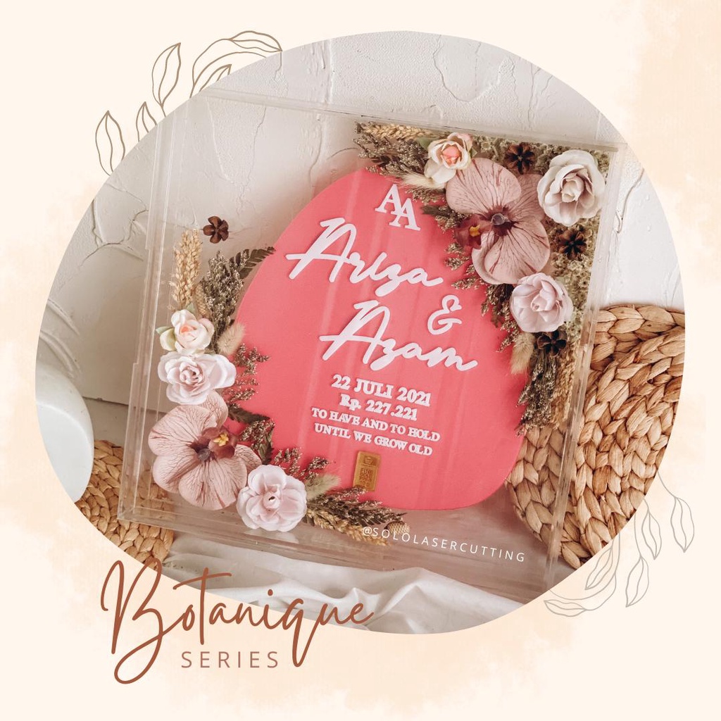 Jual MAHAR BOTANIQUE 20x15 30x30 20x20 MAHAR UNIK MAHAR PERNIKAHAN ...