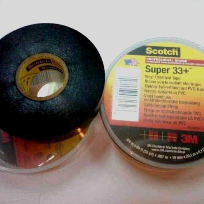 Jual ORIGINAL 3M SCOTCH SUPER 33+ - VINYL ELECTRICAL TAPE - ISOLASI ...