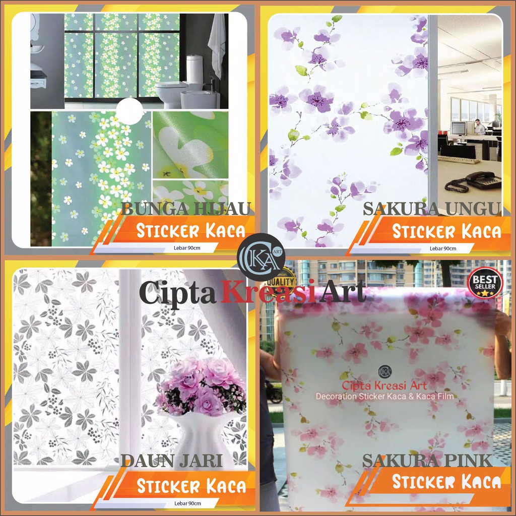 Jual STIKER KACA / STICKER KACA ES BURAM MOTIF/PELAPIS KACA JENDELA ...