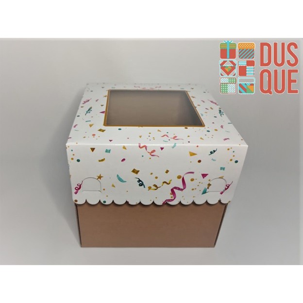 Jual DUS KOTAK BOX TART PARTY 22x22x20 / 22 x 22 x 20 (1PCS) | Shopee ...