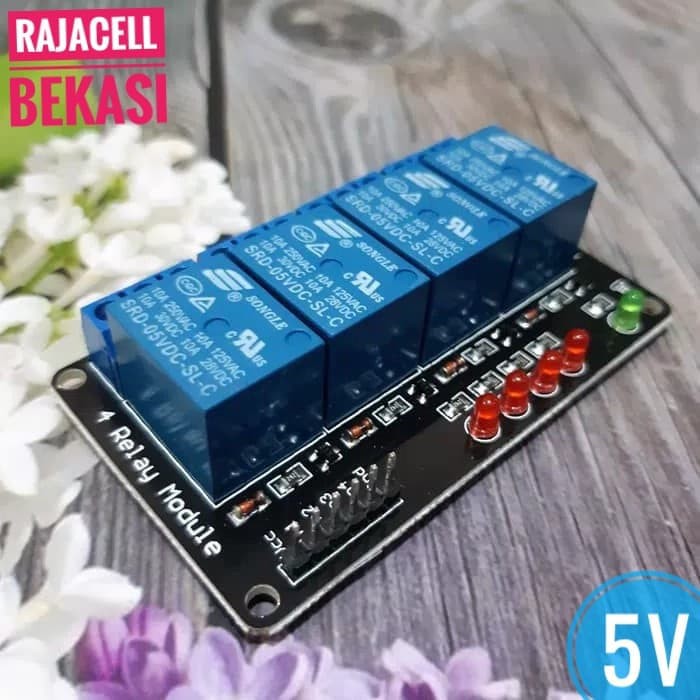 Jual Relay Module 4 Ch Low Level Trigger 5V Tanpa Optocoupler High ...
